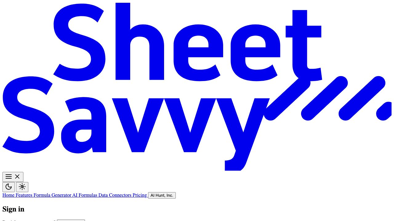 SheetSavvy AI - Tools Directory | Toolidx