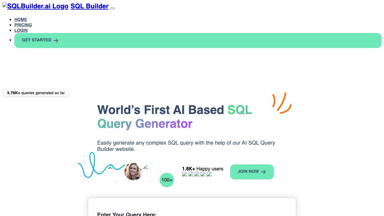 SQLBuilder.ai - Tools Directory | Toolidx