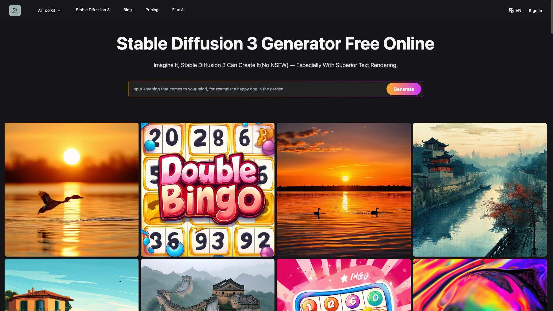 Stable Diffusion 3 Free Online - Tools Directory | Toolidx