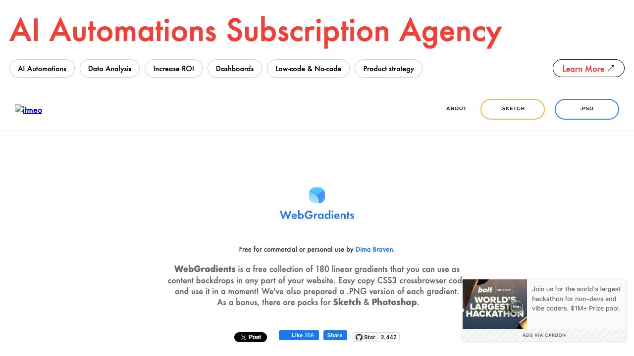 WebGradients - Tools Directory | Toolidx